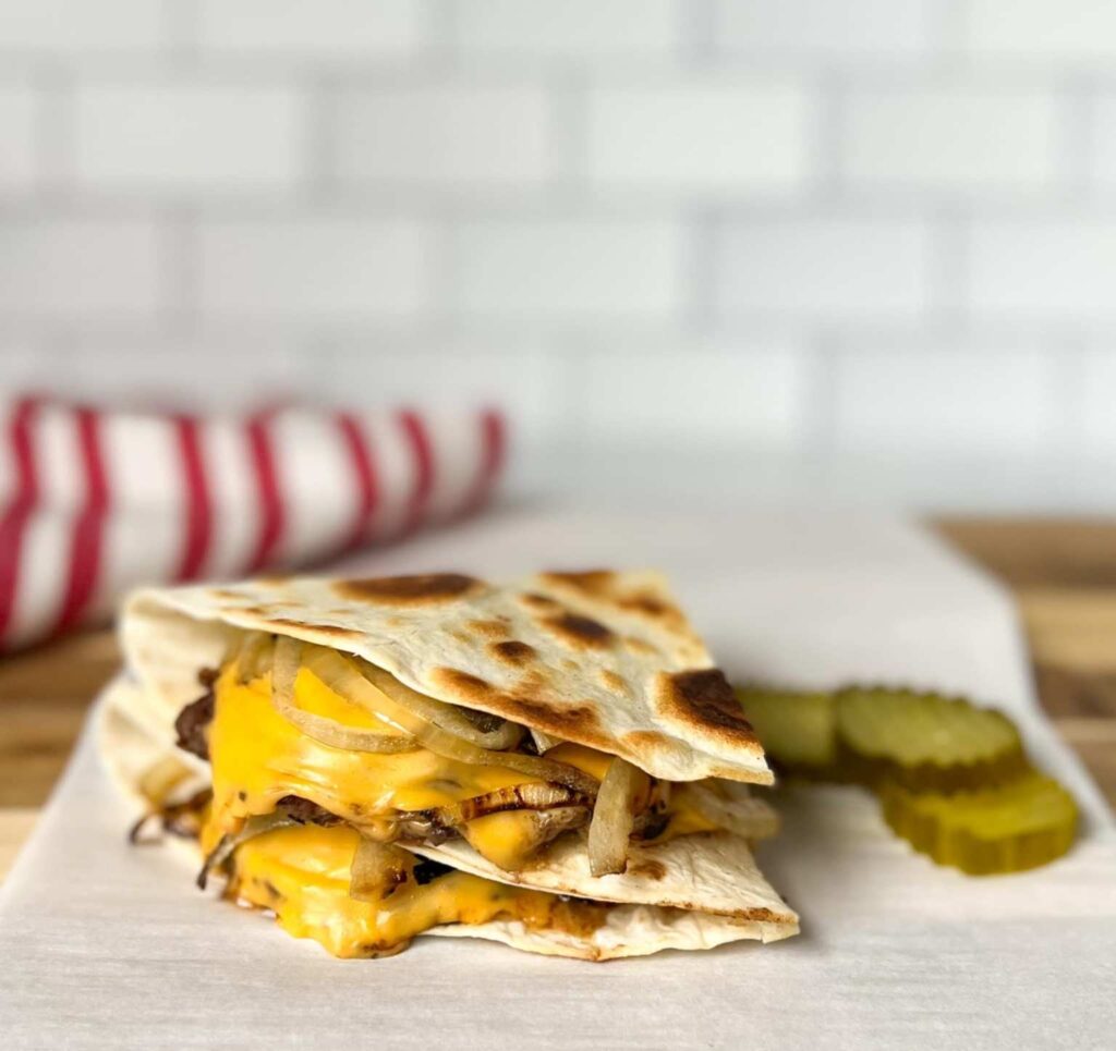The Best Smash Burger Quesadilla Recipe - Mostly About Food – Simple ...